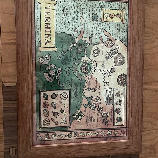 Map of Termina From Legend of Zelda, Majoras Mask - English or Hylian ...