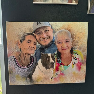 Custom Anniversary Memorial Painting From Photo, Personalized ...