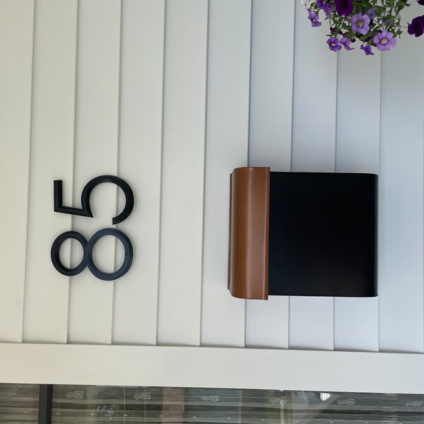 NO DRILLING REQUIRED 7.5 Vinyl Siding House Numbers Black or White - Etsy