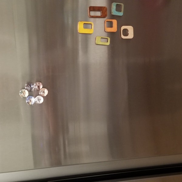 Mid Century Modern Magnets, Retro Magnets, Wood Magnets, Geometric ...