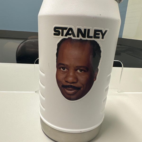 Stanley Cup Stanley Office Waterproof Sticker - the Office Stickers ...
