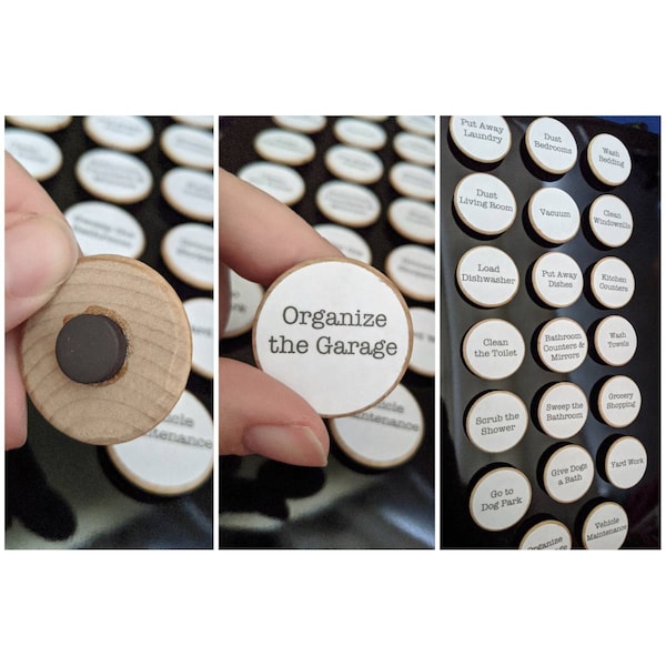 CUSTOM Chore Magnets: You Choose the Chores - Etsy