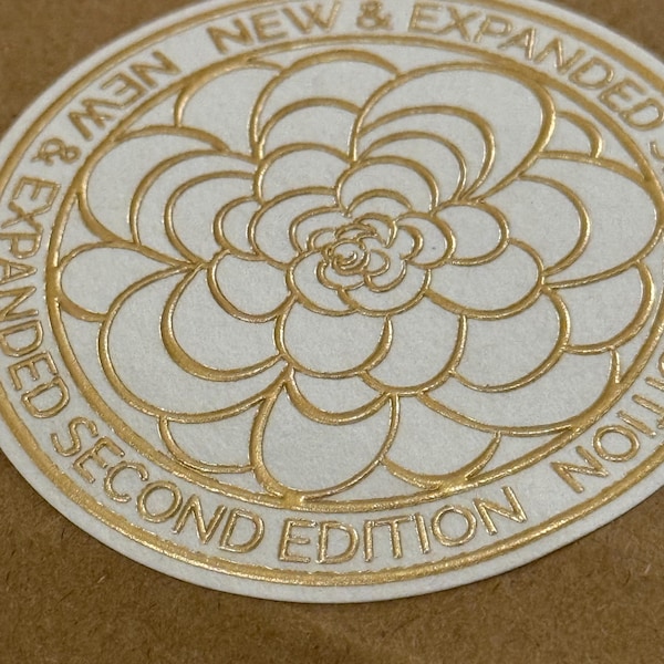 Custom Embossed Gold Foil Stickers: Wedding, Candle, Logo - Etsy