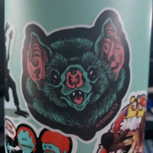 Bat Sticker Vampire Bat Horror Horror Art Horror Decor Spooky Bat ...