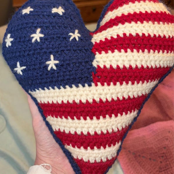 American Flag Blanket Crochet Pattern: Boho Granny Afghan (PDF Pattern ...