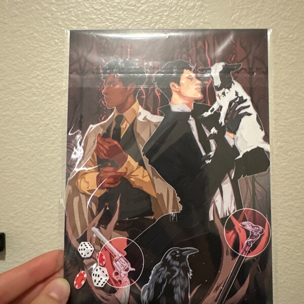 5x7 Kaz and Jesper Dirtyhands Sharpshooter Milo the Goat Art Print ...