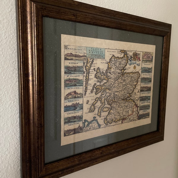 Scotland Map Print of a 1747 Map on Parchment Paper - Etsy