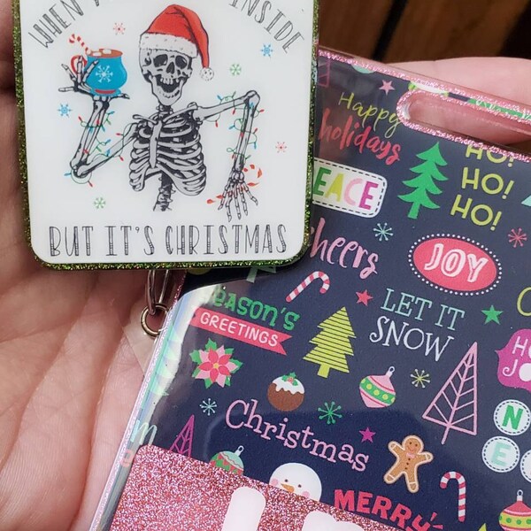 Mean One Schedule Badge Reel, My Day ID Holder, Funny Christmas Badge ...