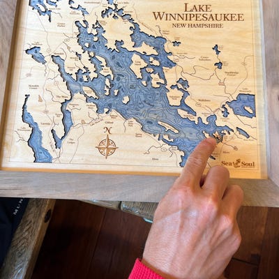 Outer Banks 3D Wood Map Tide Clock, Coastal Home Decor, OBX Nautical ...