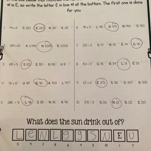 36 Weeks of Math Riddles for 3rd Grade - Etsy