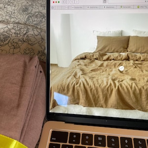 Chartreuse Green Linen Coverlet With or Without Filling Softened Linen ...