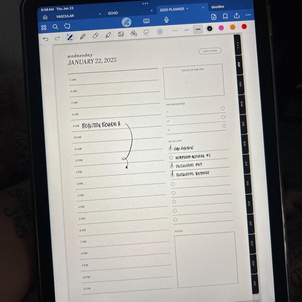 2025 Minimalist Digital Planner | Simple Digital Planner | iPad Planner ...