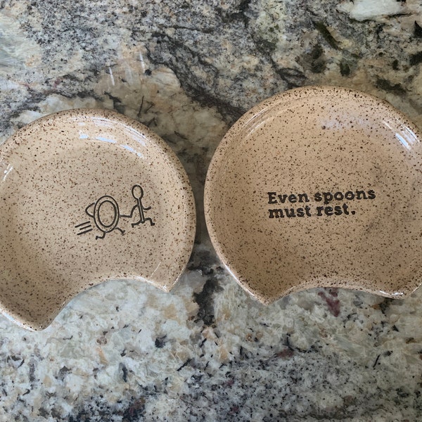 Spoon Rests Hand Thrown Pottery in Stoneware With Mother Goose Nursery ...