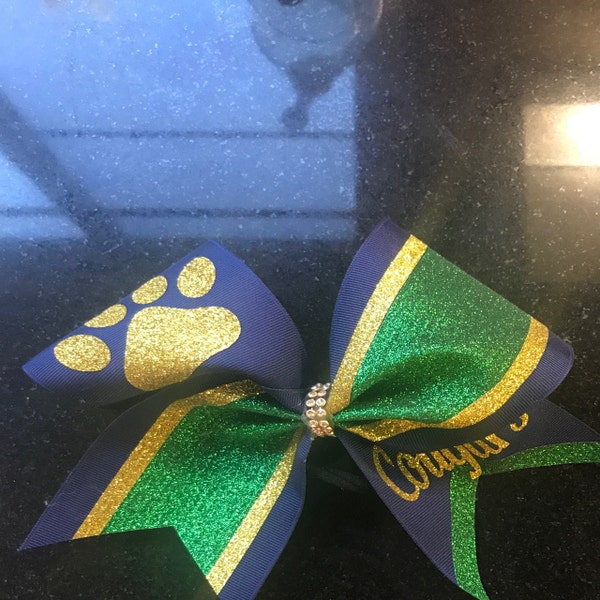 Cheer Bow Custom - Your Colors - Just for Your School Team! Letters ...