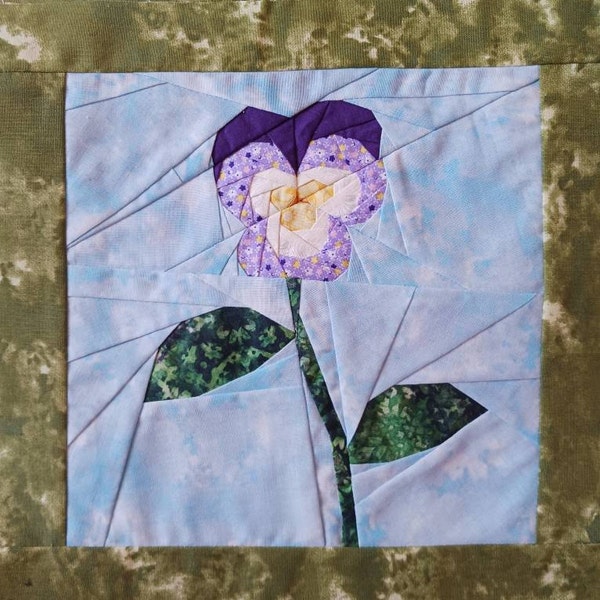 Fuchsia, Flower Foundation Paper Piecing Pattern FPP Pattern, Quilt ...