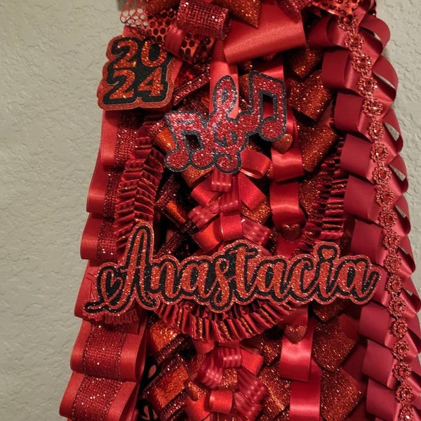 Custom WORD Glitter Cutout for Homecoming Mum | HOCO | Custom Mum ...