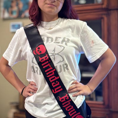 Mama Bat Gothic Sash, Mom to Be Emo Sash, Custom Alternative Sash ...