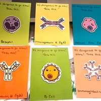 Cute Antibodies and Immune Cells Sticker Set - Etsy Canada