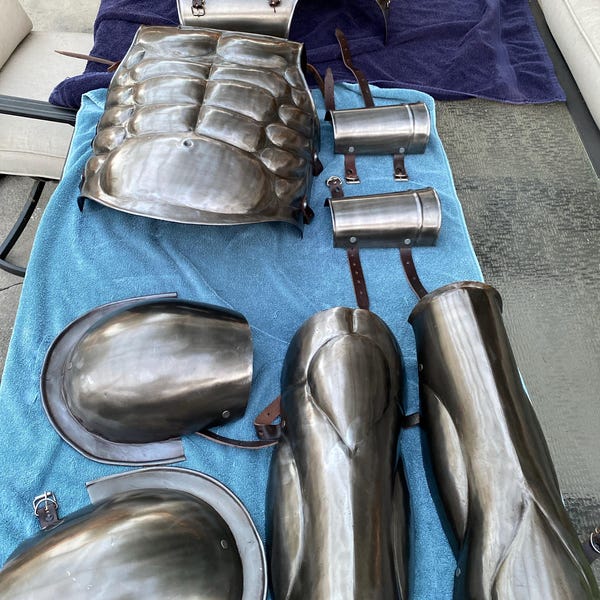 Medieval Knight Full Body Armor Suit: Steel Warrior, LARP Cosplay - Etsy