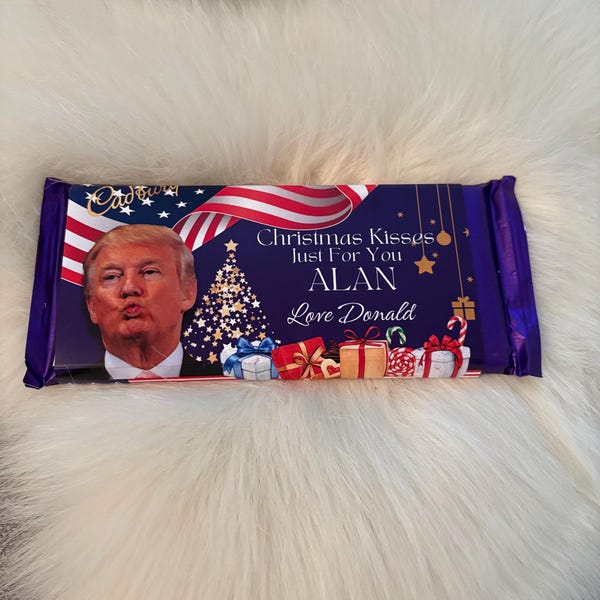 Personalised Cadbury Dairy Milk Chocolate Bar Birthday Kisses From ...