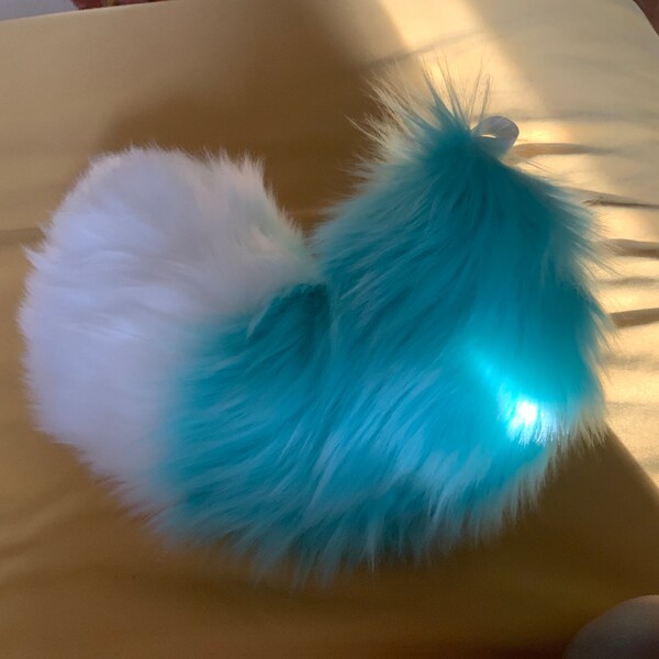 Any Color Fluffy Furry Perky Bouncy Wolf or Fox Tail Cosplay Therian ...