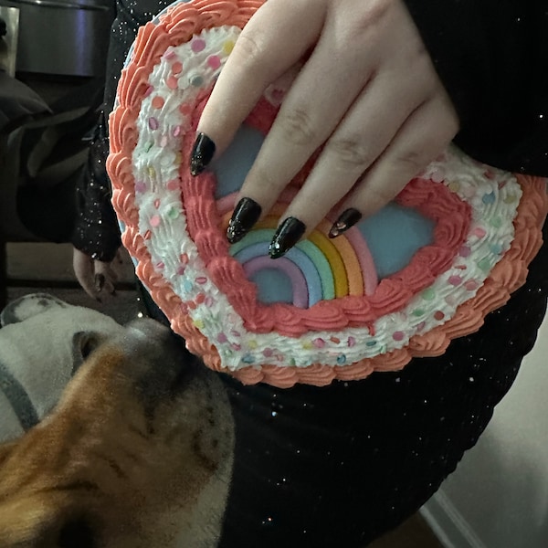 Heart Shaped Cake Purse/ Frosted Kawaii Purse/ Cute Cake Handbag ...