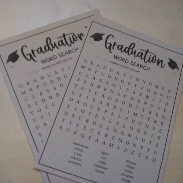 Graduation Games | 10 Game BUNDLE | Fun Graduation Party Games | Class ...
