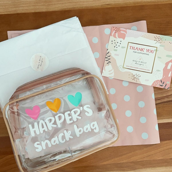 Kids Snack Bag, Diaper Bag, Personalized Snack Bag, Toddler, Baby Bag ...