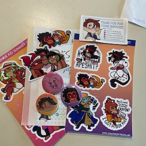 LMK Summer Vinyl Sticker Sheet 4x6 Inch Wukong Macaque MK Vinyl Holo - Etsy