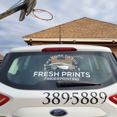 Custom Vinyl Lettering Decal Sticker Outdoor Use on Auto Car Truck Semi ...