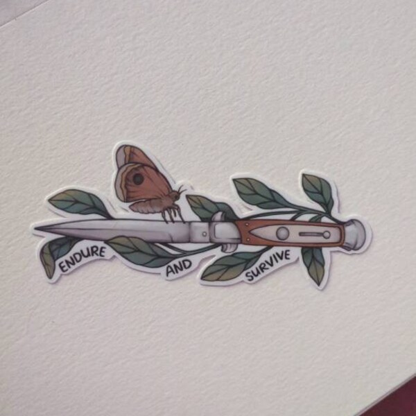 The Last of Us Sticker | Ellie’s Knife | TLOU Sticker | Endure and ...