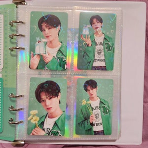 A5 A6 Deco Kpop Photocard Binder Glitter Zipper Bag Collect - Etsy