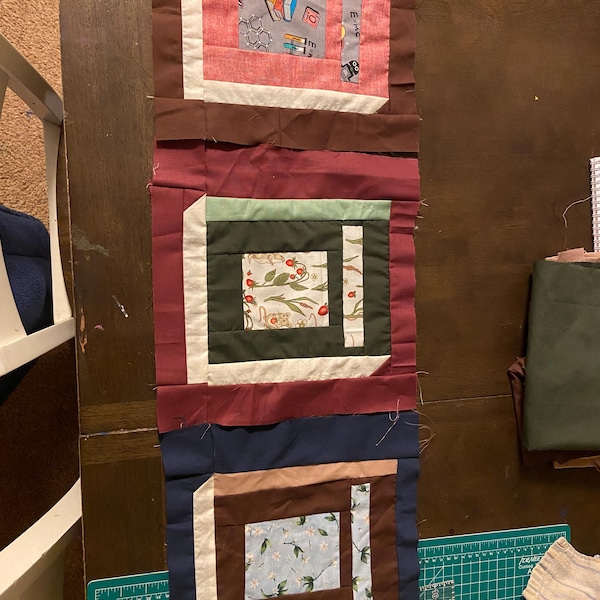 Set of 4 Winter Quilt Block Patterns: Cardinal, Spices, Snowflake ...