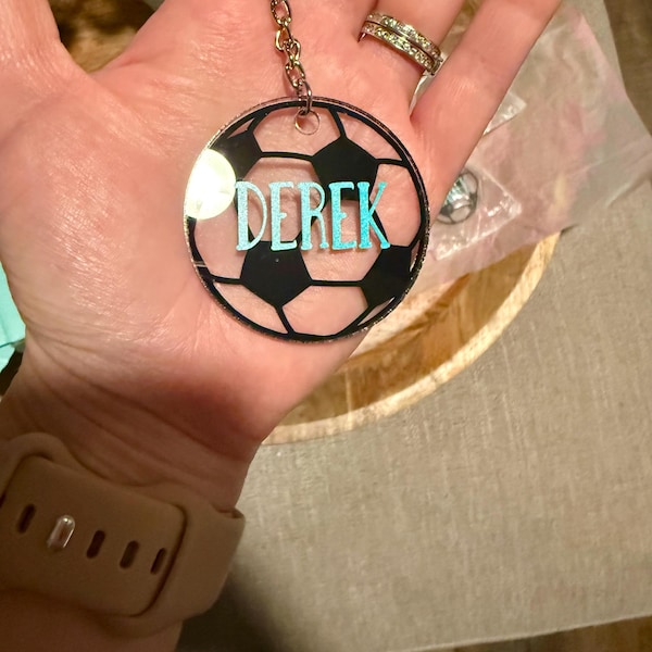 Personalized Sports Keychain | All Sports Name Tag | Sports Team Snack ...