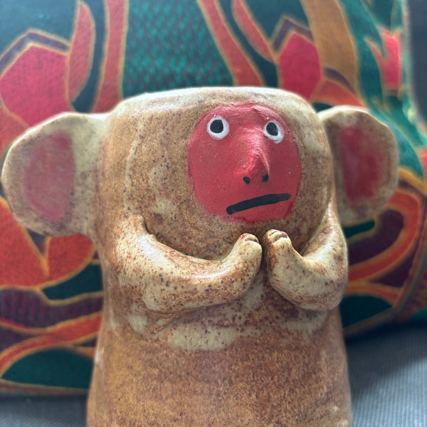 Ceramic Handmade Sloth Hug Mug With Handle ,sloth Tea Cup,pottery Mug ...