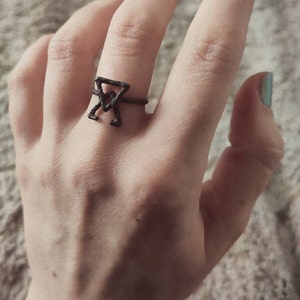 ARSENIC Ring Arsenic Symbol Alchemy Symbols Esoteric Jewelry HANDMADE ...