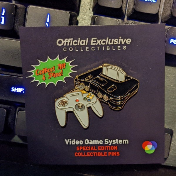 N64 Video Game System Enamel Lapel Pin. A Perfect Gift for the Retro ...