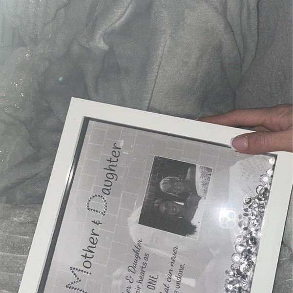 Personalised Mother & Daughter Photo Frame. Box Frame Mother. Daughter ...