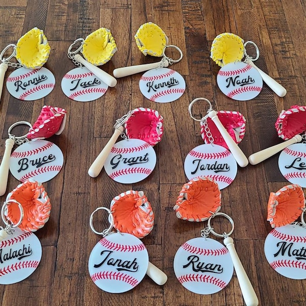 Baseball Name Tag for Bag, Baseball Gifts, Team Player Gifts, Baseball ...
