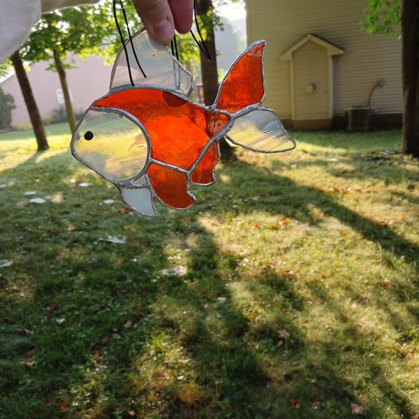Pattern- Goldfish Stained Glass Suncatcher - Etsy