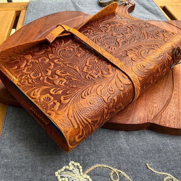 Handmade Leather Book Cover, Book Protector, Book Accessory - Etsy