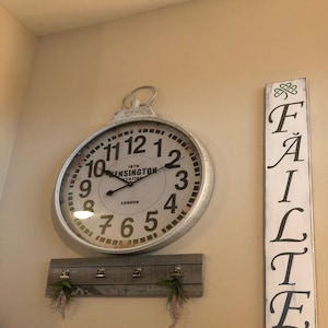 Failte Porch Sign Gaelic Irish Welcome Reversible Sign Distressed Wood ...