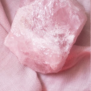 Raw Rose Quartz Crystal Geode Healing Cluster Love Healing SME24 - Etsy