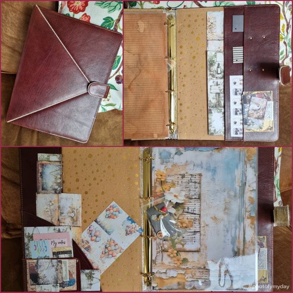 Blue A5 Planner Cover / A5 Planner Binder / Personalized Binder A5 ...