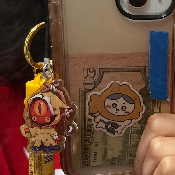 Identity V Hunter Phone Charms | Idv 2” Double-sided Glitter Epoxy Mini ...