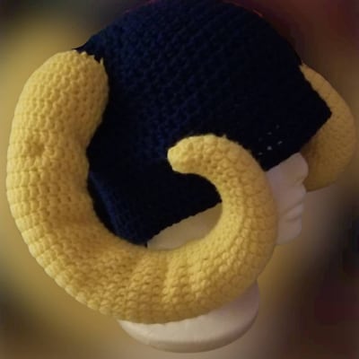 T Long Ram Horn Crochet Pattern - Etsy Canada