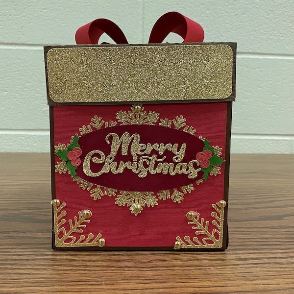 CHRISTMAS BOX Tree Vertical Explosion SVG File Digitale Instant ...