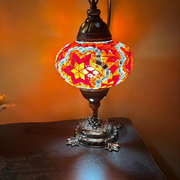 10 Variation - Turkish Lamp Mosaic Table Lamp | Turkish Moroccan Lamp ...