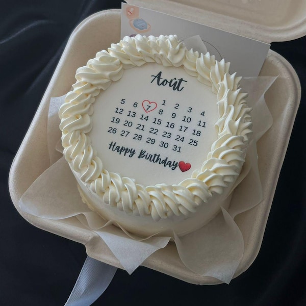 Trending Edible Digital Cake Calendar 2024, Birthday Edible Calendar ...