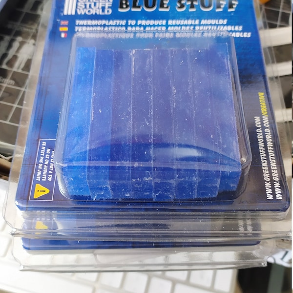 Blue Stuff - 8 Bars - Make Instant Moulds With Water - REUSABLE ...